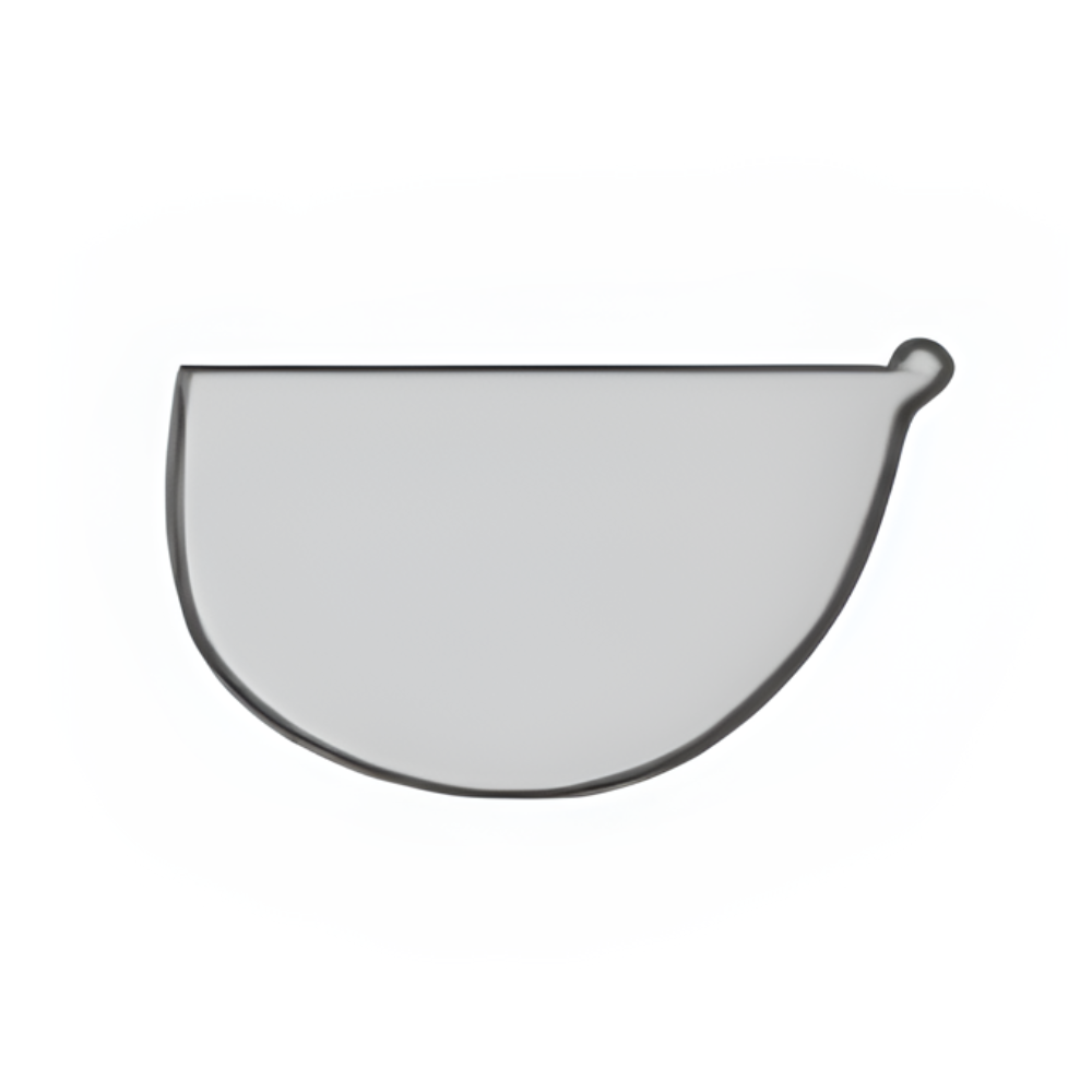 Half Round Gutter 150mm Stop Ends - Qld Only – Online Steel Australia