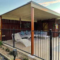 Merbau Powercoated 90mm Steel Posts For Patios – Online Steel Australia